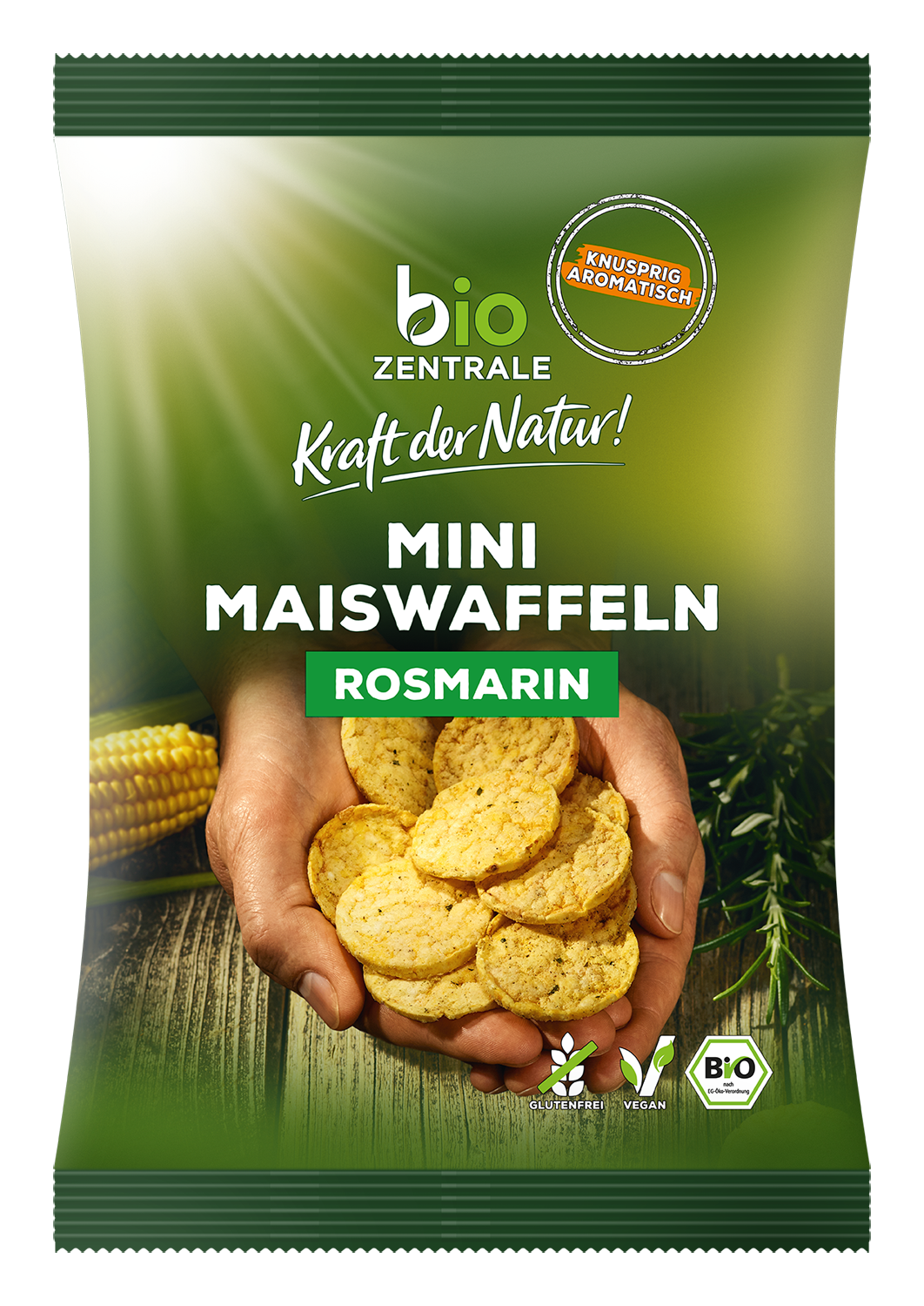 Mini-Maiswaffeln Rosmarin – Bio Zentrale